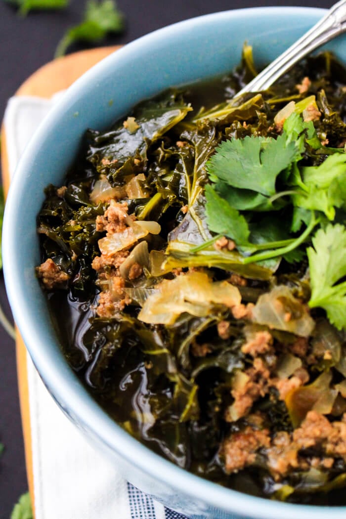 Beef and Kale Soup Recipe | 30 Minute Meal | One Pot - Savor + Savvy