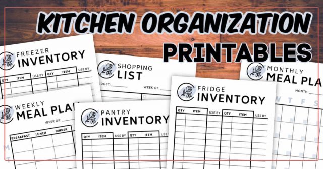 Free Kitchen Organization Binder - Inventory Printables - Savor + Savvy