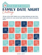 Frugal Fun|30 Day Family Date Night Challenge Printable - Savor + Savvy