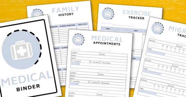 Free 4 Page Medical Binder Printable - Savor + Savvy