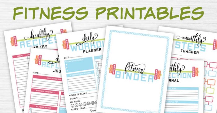 Printable Health and Fitness Binder - Savor + Savvy