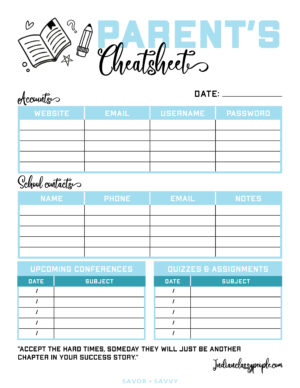 Printable Distance Learning Binder & Tips For Success - Savor + Savvy