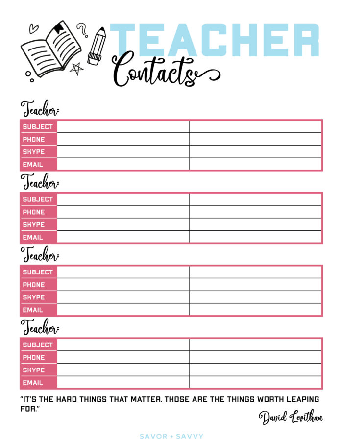 Printable Distance Learning Binder & Tips For Success - Savor + Savvy