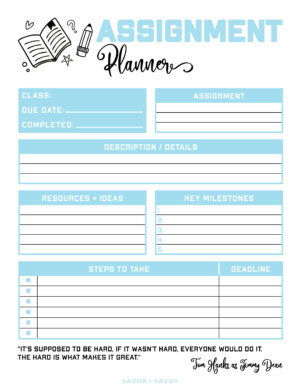Printable Distance Learning Binder & Tips For Success - Savor + Savvy