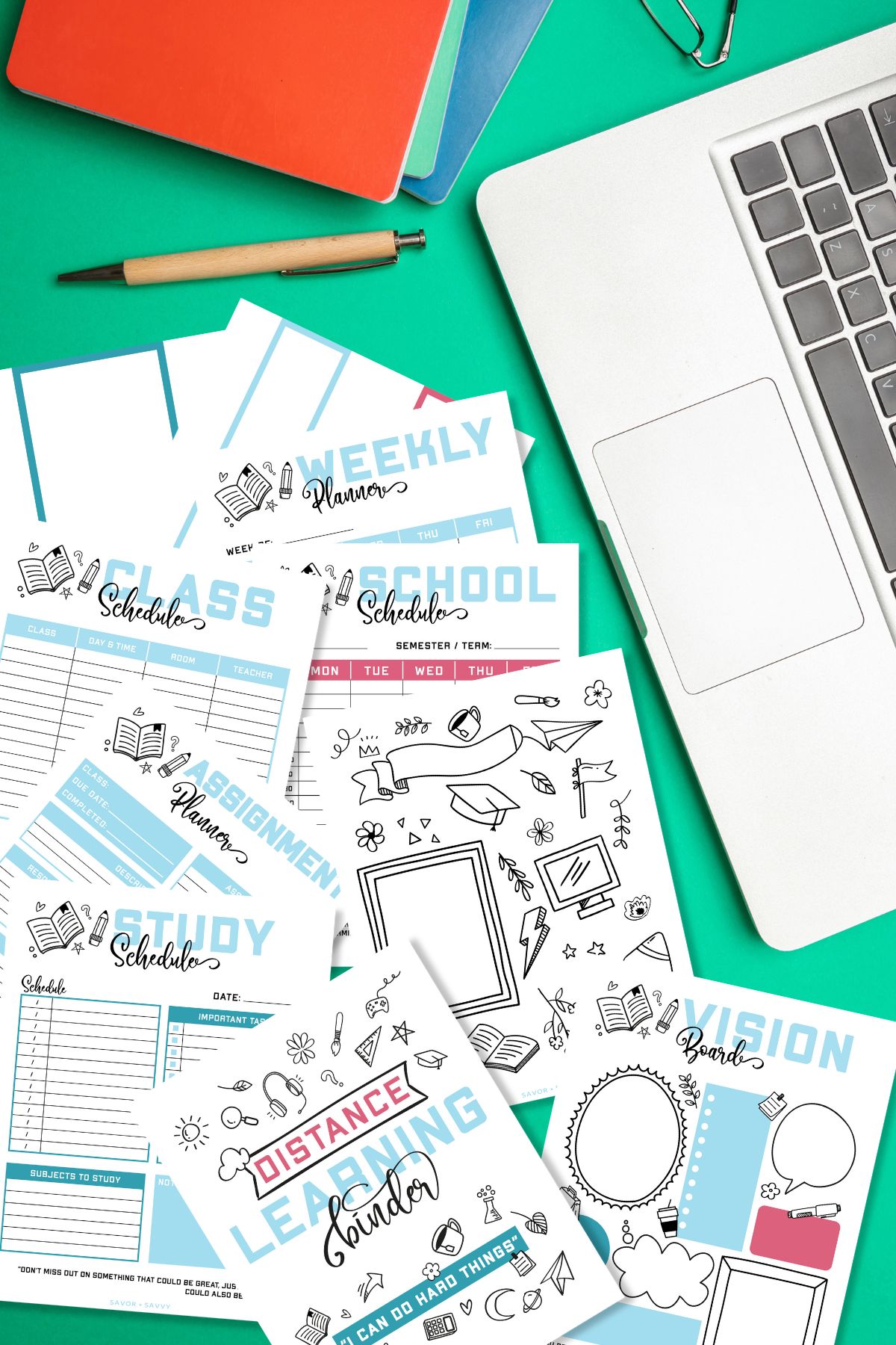 Printable Distance Learning Binder & Tips For Success - Savor + Savvy