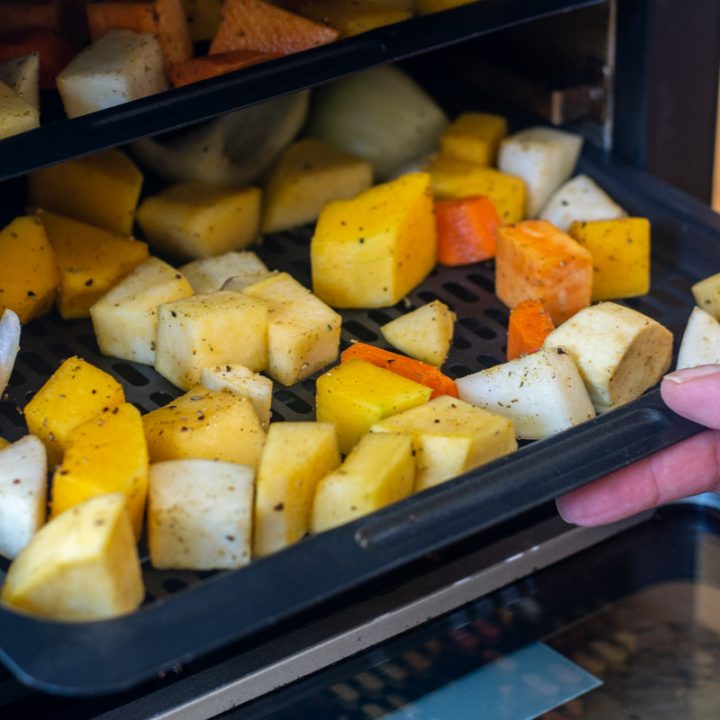 Air Fryer Roasted Root Vegetables {15 Minutes} - Savor + Savvy