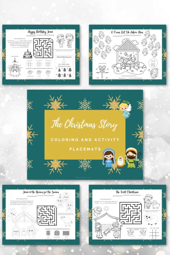 Free Printable Christmas Story Activity Sheets - Savor + Savvy