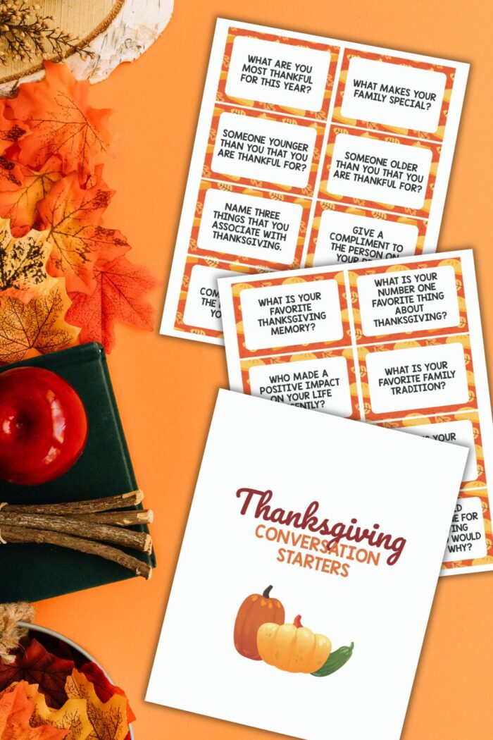 Thanksgiving Conversation Starters Printable - Savor + Savvy