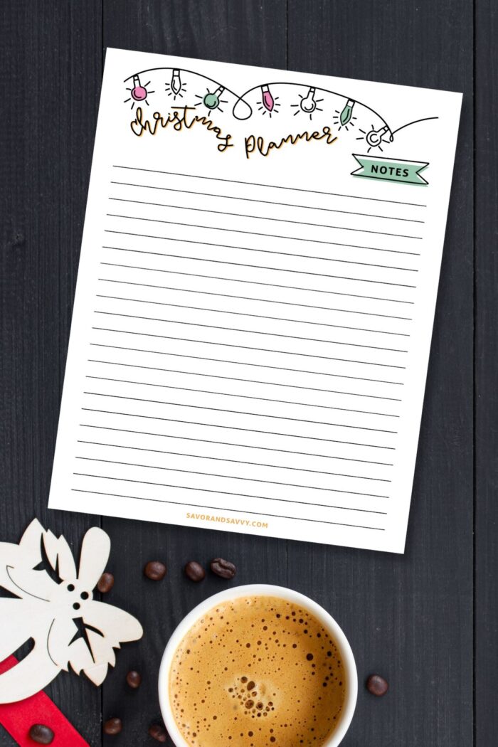 Free Printable Christmas Planner Binder - Savor + Savvy