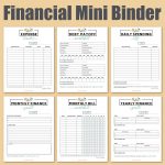 Free 7 Page Mini Financial Binder Printable - Savor + Savvy