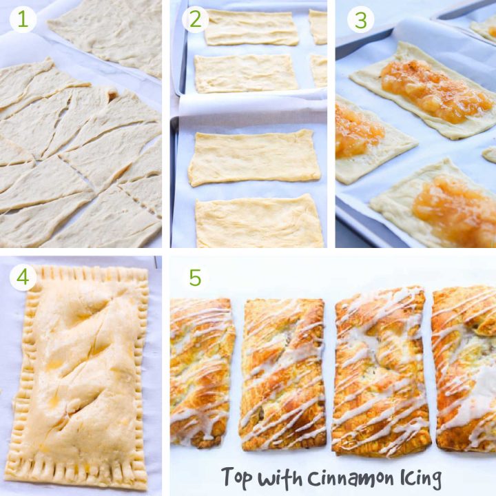 Easy Apple Strudel Recipe with Cinnamon Icing - Savor + Savvy