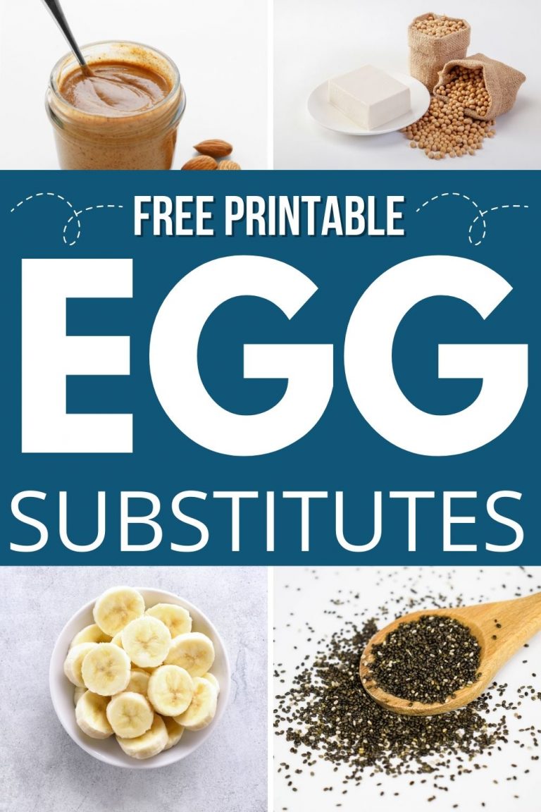 Free Printable - Egg Substitutions for Cooking - Savor + Savvy
