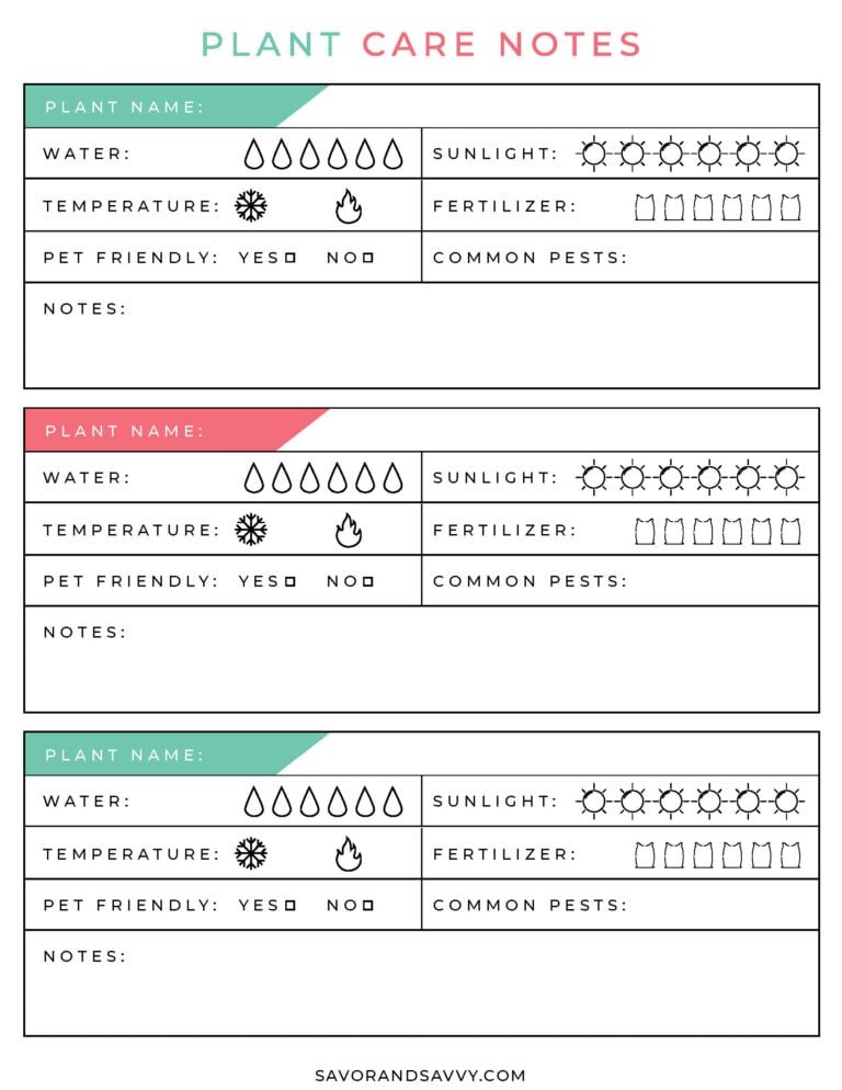 Garden Planner Binder Free 11 Page Printable - Savor + Savvy