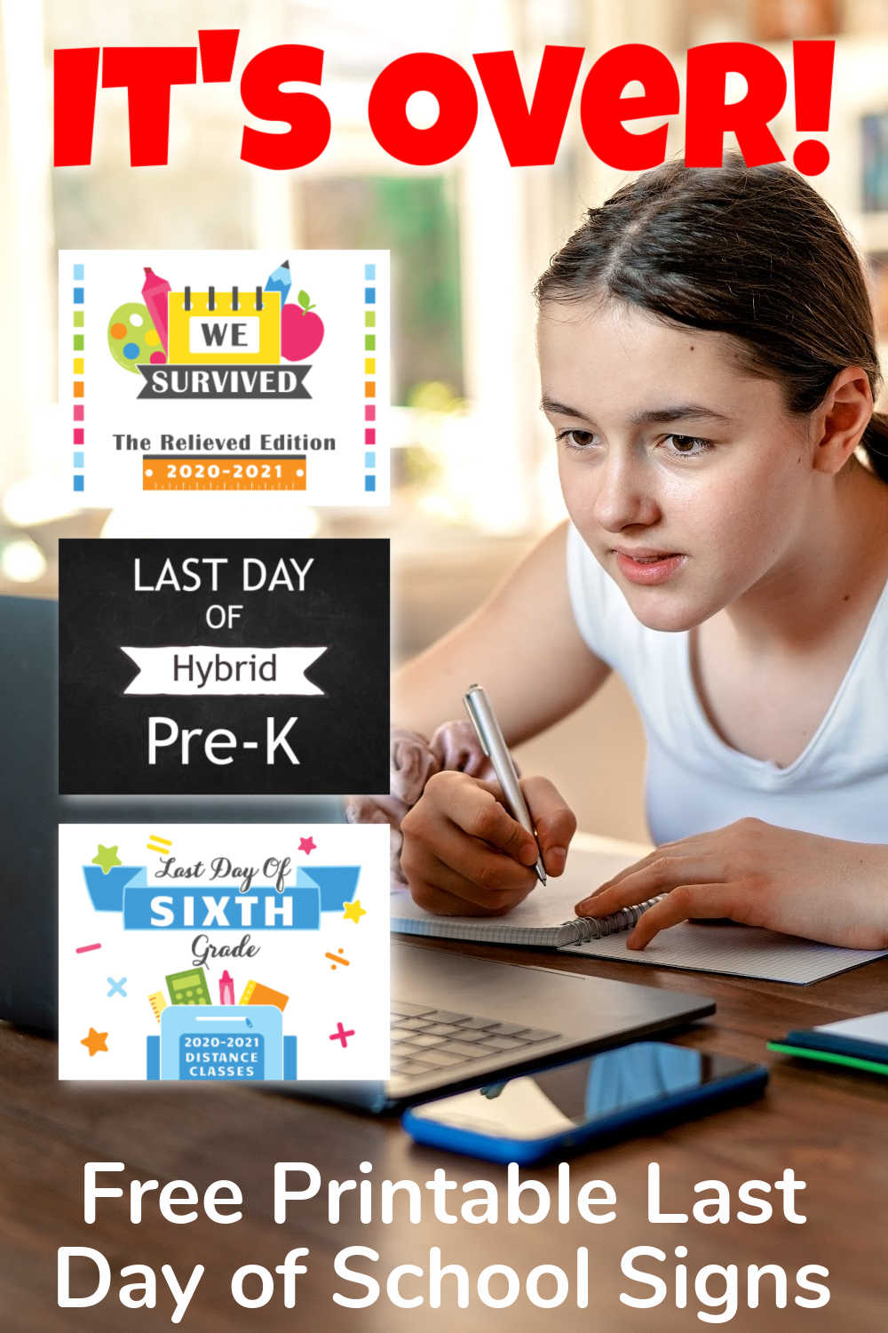 Last Day of Online School Printables - Savor + Savvy
