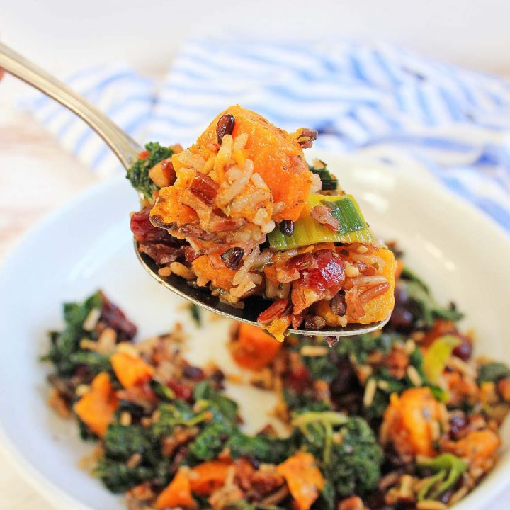 Vegetarian Harvest Wild Rice | Simple and Healthy - Savor + Savvy