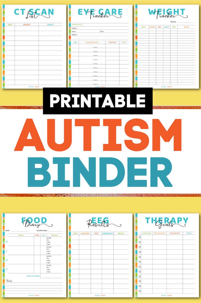 Autism Binder Printables {65 Pages} - Savor + Savvy