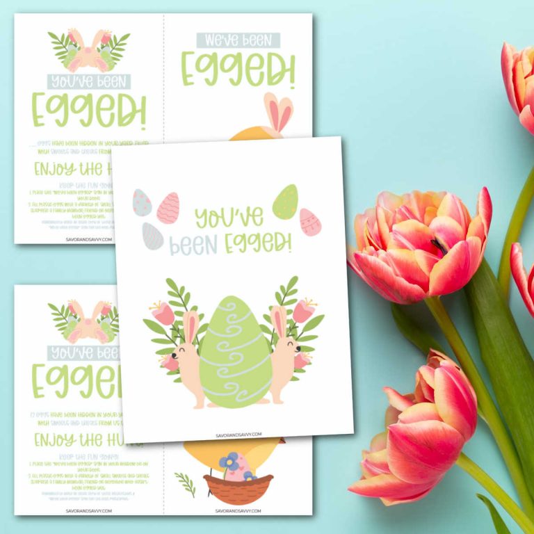 You've Been Egged Printable - Savor + Savvy