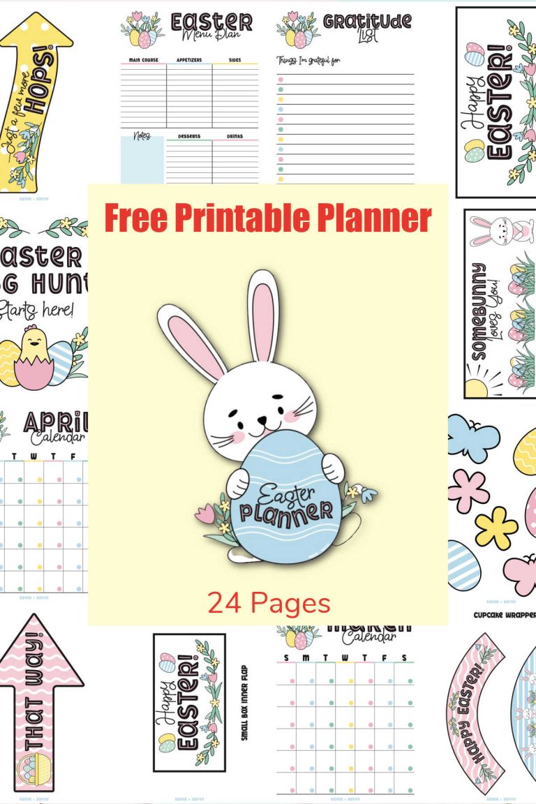 Easter Planner Free 24 Page Printables - Savor + Savvy