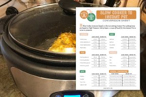 Slow Cooker to Instant Pot Conversion Chart - Savor + Savvy
