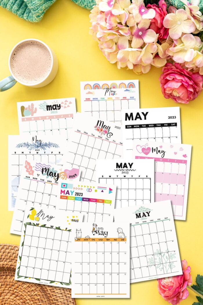 May 2023 Calendar Templates - 12 Free Printables - Savor + Savvy