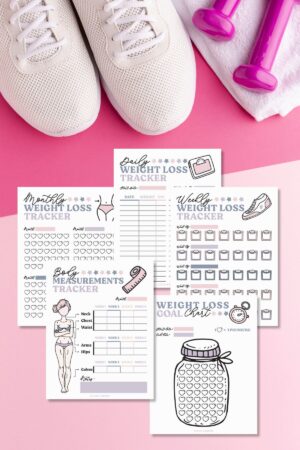 Free Weight Loss Tracker Printable - Savor + Savvy