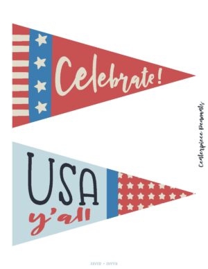 4th of July Party Decor Printables: Free Printables - Savor + Savvy