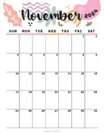 November 2024 Calendar Templates – 14 Free Printables - Savor + Savvy