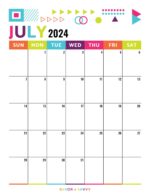 July 2024 Calendar Templates – 14 Free Printables - Savor + Savvy