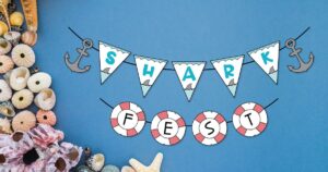 Free Printable Shark Party Decor - Savor + Savvy