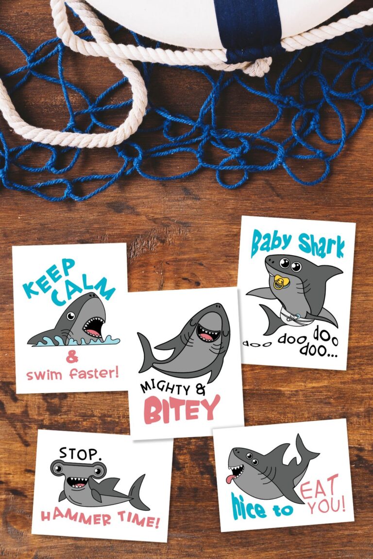 Free Printable Shark Week Signs - Savor + Savvy