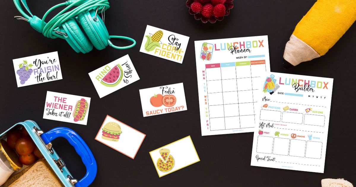 Free Printable Lunchbox Planner & Builder (+Jokes & Notes) - Savor + Savvy