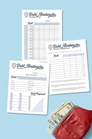 Debt Avalanche Worksheet Printable {Free} - Savor + Savvy
