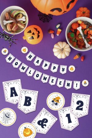 Free Printable Halloween Banner (All Letters, Numbers & Dividers ...