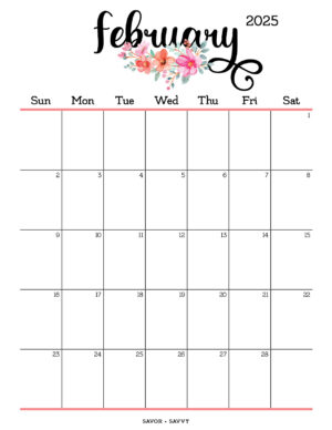 February 2025 Calendar Templates - 14 Free Printables - Savor + Savvy