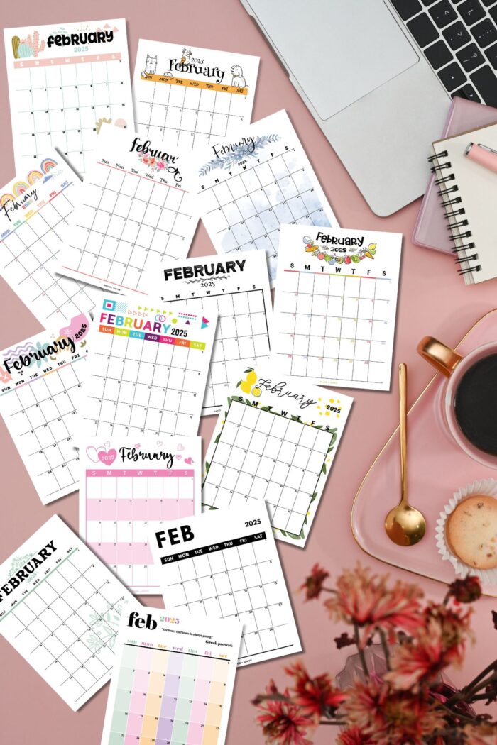 February 2025 Calendar Templates - 14 Free Printables - Savor + Savvy