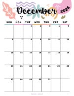 December 2026 Calendar Templates - 14 Free Printables - Savor + Savvy