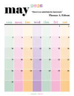 May 2026 Calendar Templates - 14 Free Printables - Savor + Savvy