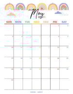 May 2026 Calendar Templates - 14 Free Printables - Savor + Savvy