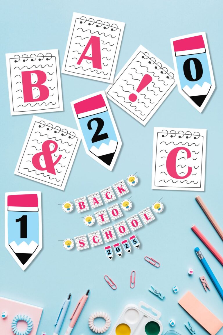 Free Printable Back To School Banner - Savor + Savvy