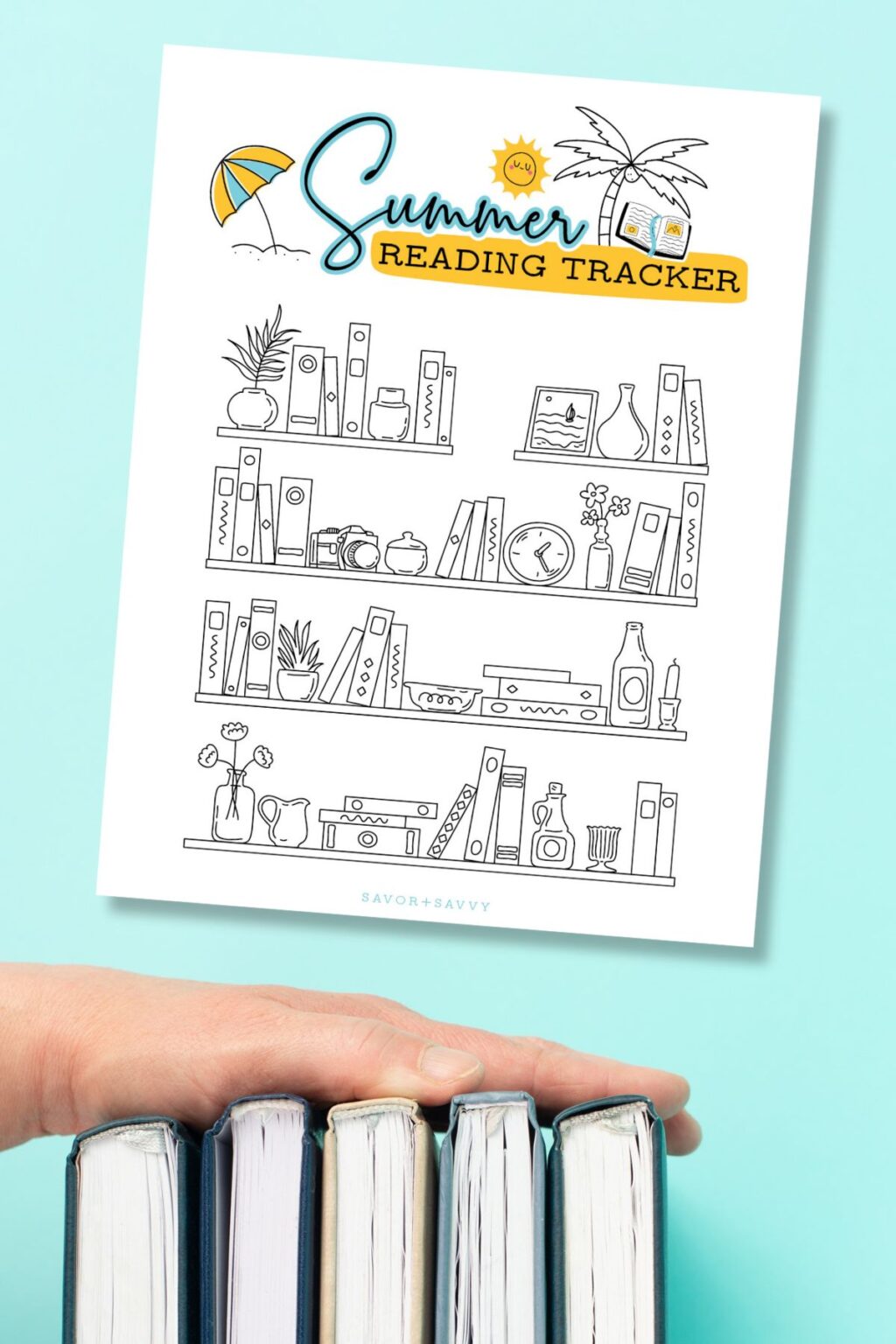 Free Printable Summer Reading Chart & Tracker - Savor + Savvy