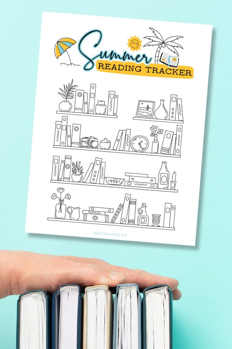 Free Printable Summer Reading Chart & Tracker - Savor + Savvy