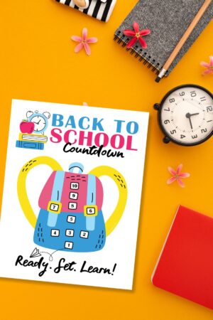 Free Printable Back To School Countdown - Savor + Savvy
