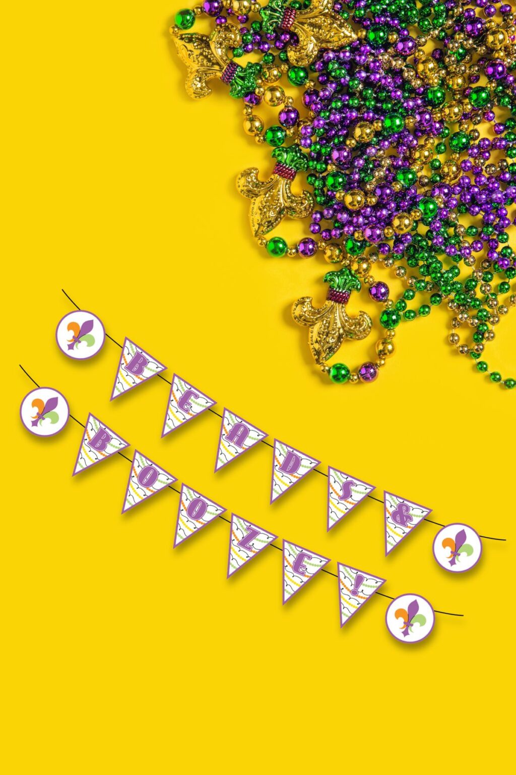Free Printable Mardi Gras Banner - Savor + Savvy