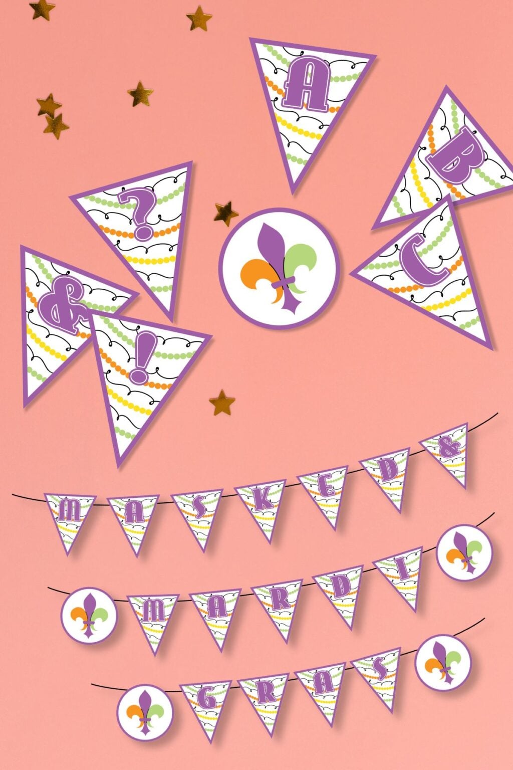 Free Printable Mardi Gras Banner - Savor + Savvy