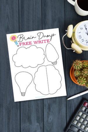 Free Printable Brain Dump Worksheets - Savor + Savvy