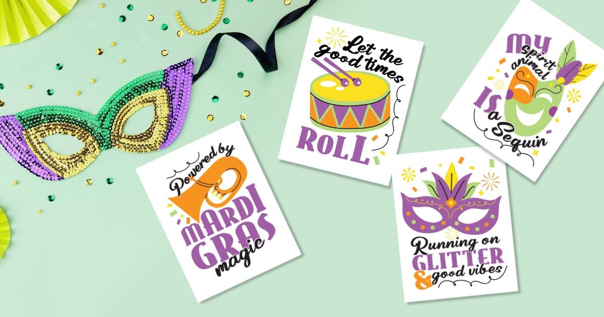Free Printable Mardi Gras Signs - Savor + Savvy