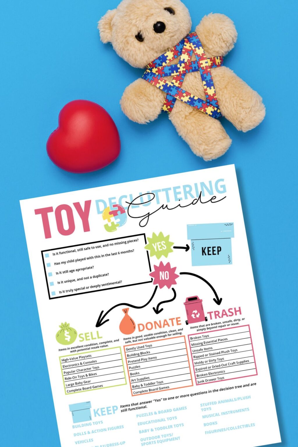 Free Printable Toy Decluttering Guide - Savor + Savvy