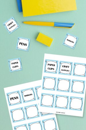 Free Printable Storage Bin Labels (Editable) - Savor + Savvy