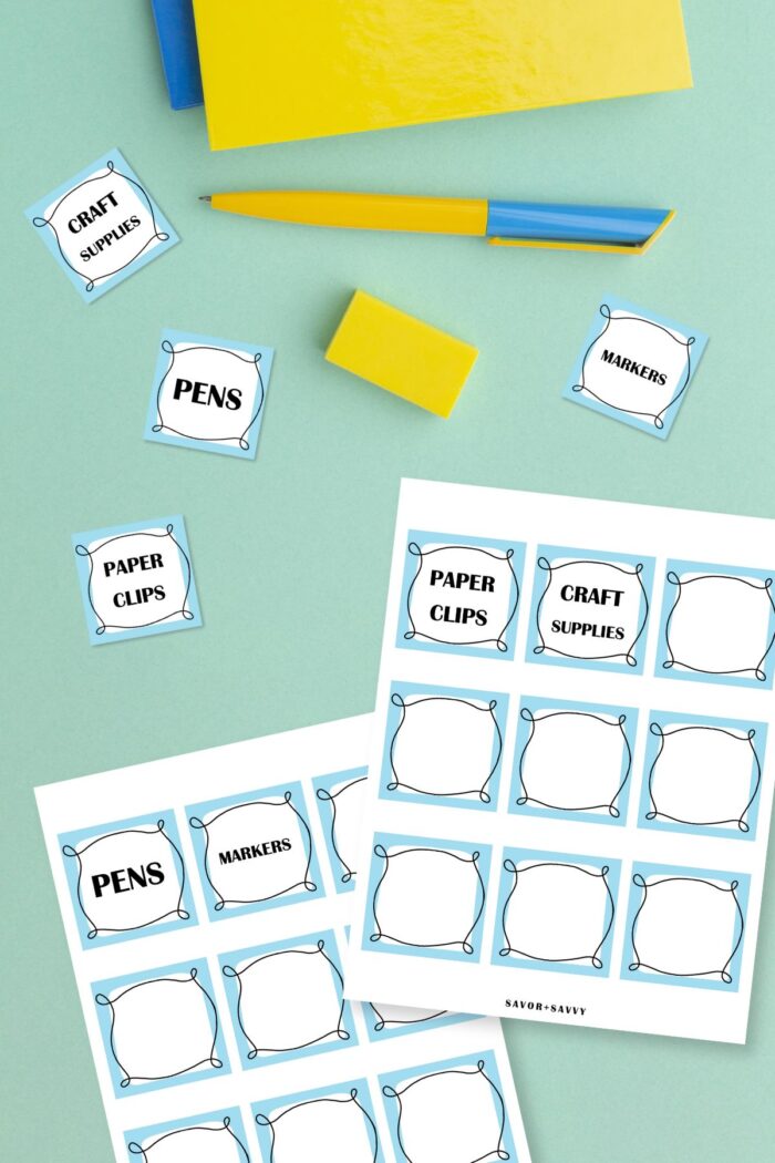 Free Printable Storage Bin Labels (Editable) - Savor + Savvy
