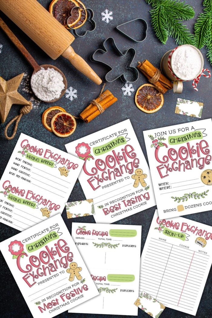 Christmas Cookie Exchange Free Printables - Savor + Savvy